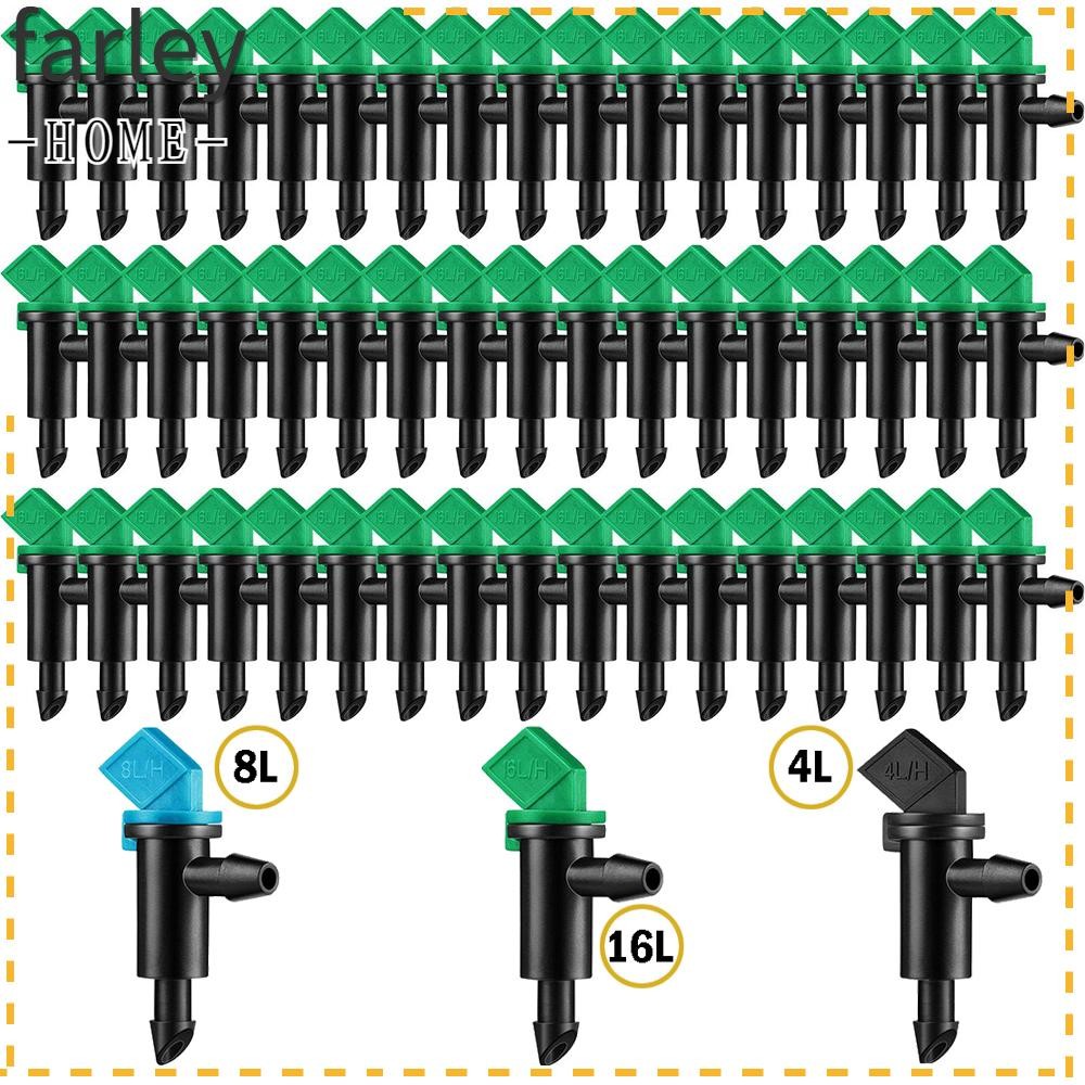 FARLEY 30pcs Flag Irrigation Dripper, 4L/8L/16L 1/4" Barb Micro Drip ...