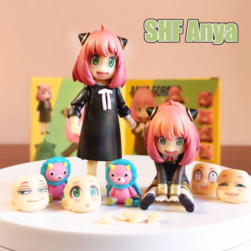 SHF Anya Forger Changeable Face Toys SPY×FAMILY Anya Figure | Shopee ...