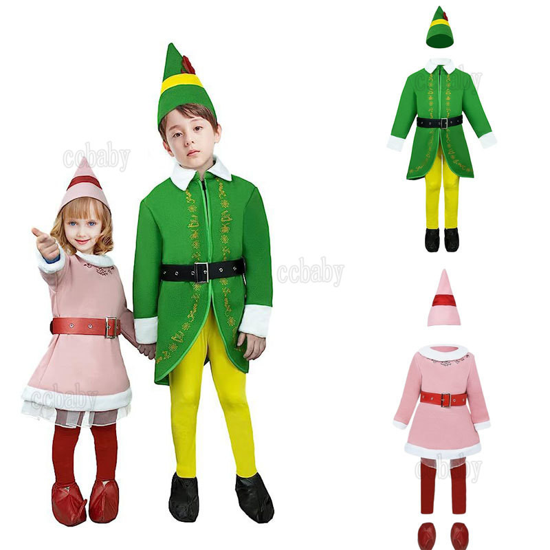 5 Pcs The Grinch Cos Costume for Kids Boy Performance Brother and ...