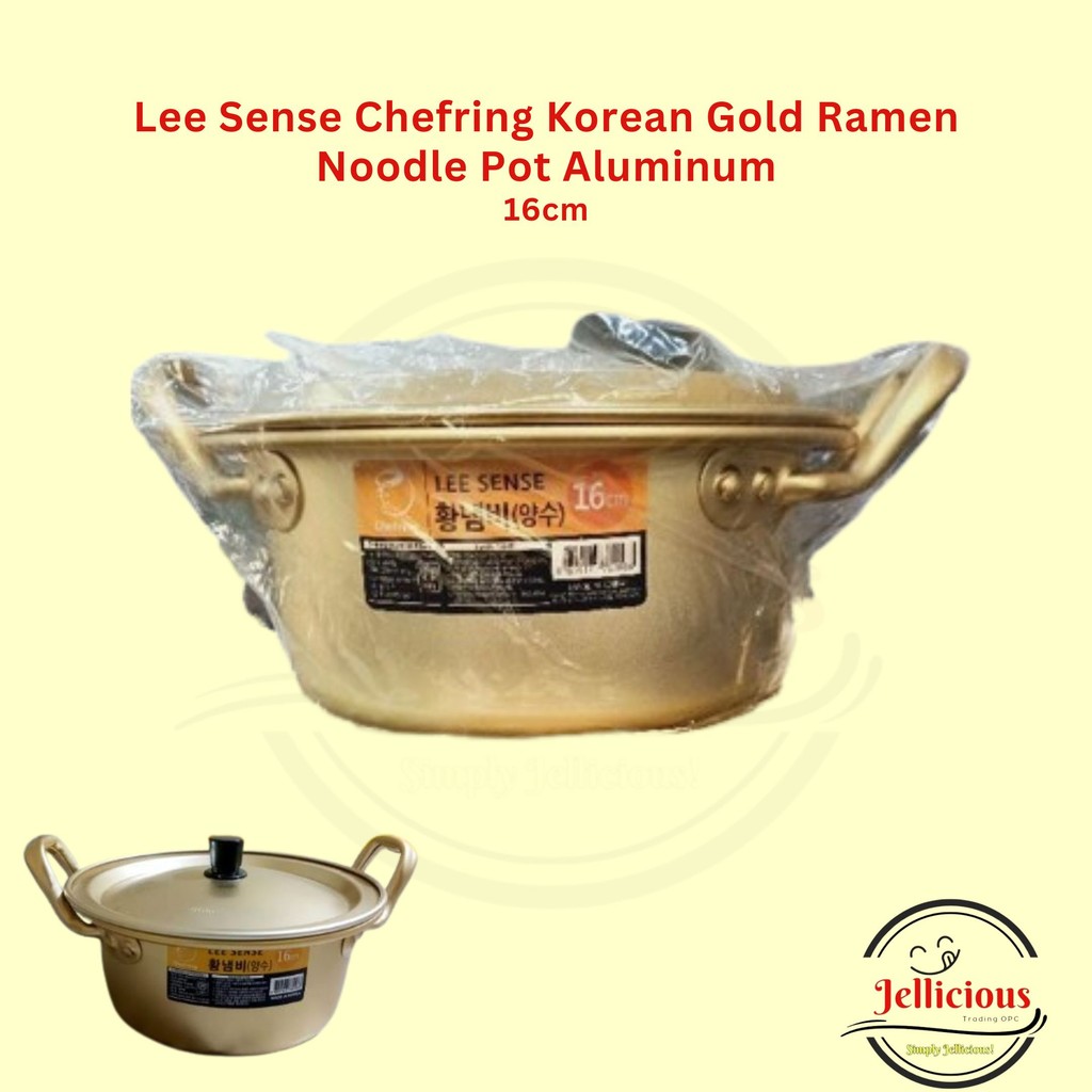 Lee Sense Chefring Korean Gold Ramen Noodle Pot Aluminum 16cm | Shopee ...