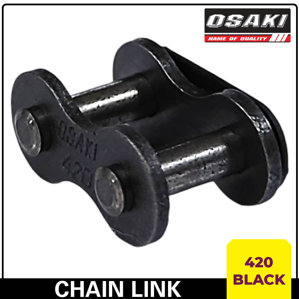 OSAKI 420 / 428 / 520 Black Motorcycle Roller Chain Link (Made in ...