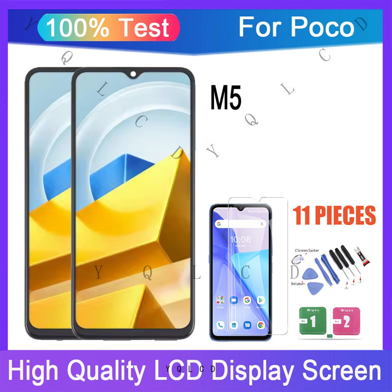 Original Poco M5 LCD Display Touch Screen With Frame Replacement ...