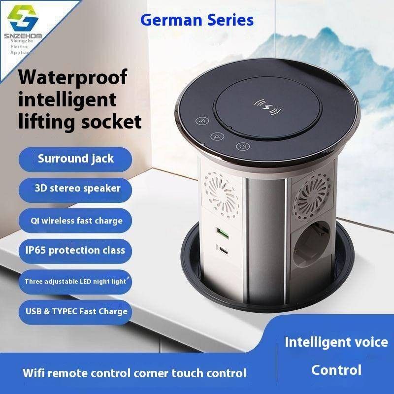 Wifi Smart Lifting Socket Hidden Electric Lifting Desktop Socket ...