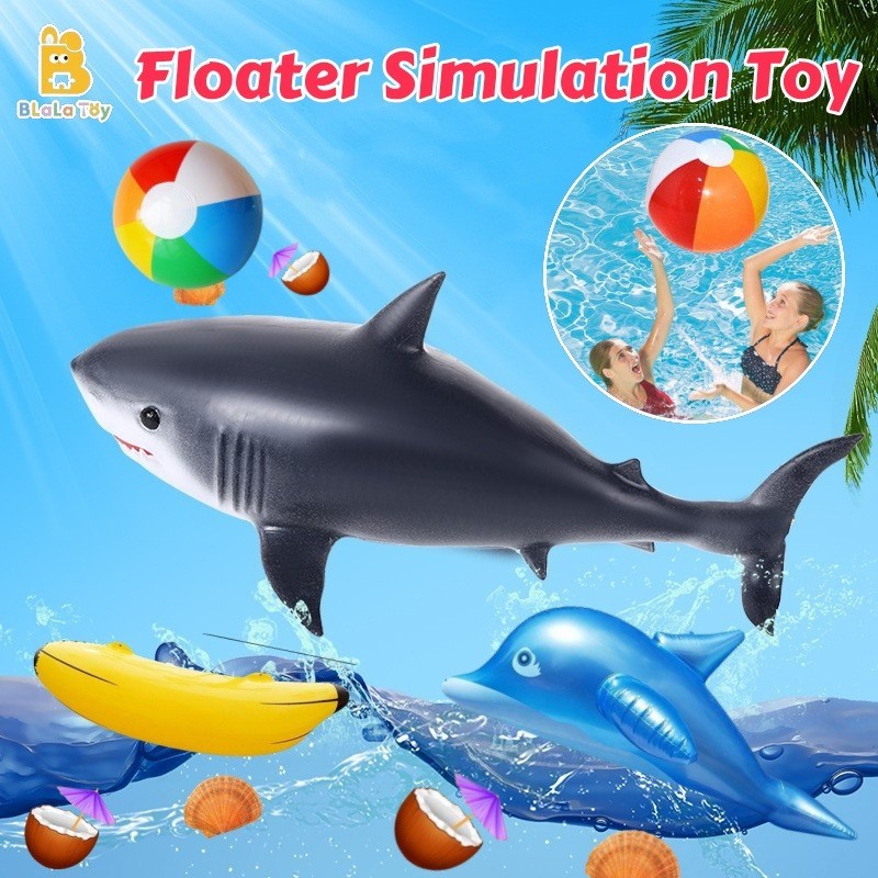Inflatable Toys Simulation Shark Whale Animal Beach Toy Water Sands ...