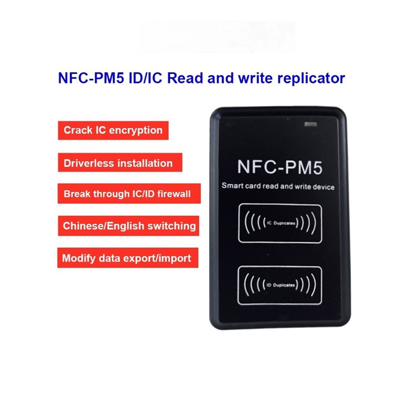 IC/ID Reader Writer Encryption Decoding Duplicator 125KHz 13.56MHz Frequency Copier RFID Card ...