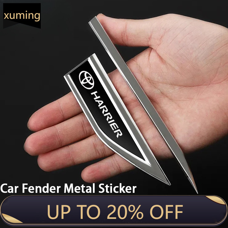 XM Toyota Harrier Car Stainless Steel Car Door Fender 3D Metal Side ...