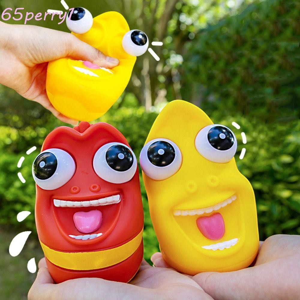 PERRY1 Burst Eye Squeeze Toy, Larva Pinch Cartoon Fidget Toy, Funny ...