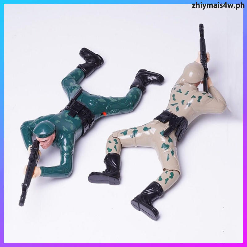 Soldier Action Figures Toy for Kids Crawling Army Electric Toys ...