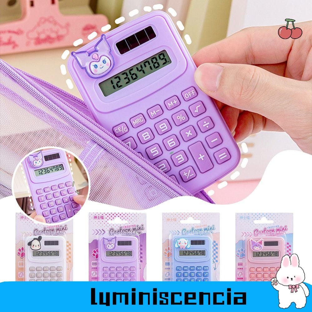 LUMINISCENCIA Kuromi Calculator, Multifunction Mini Math Calculators ...
