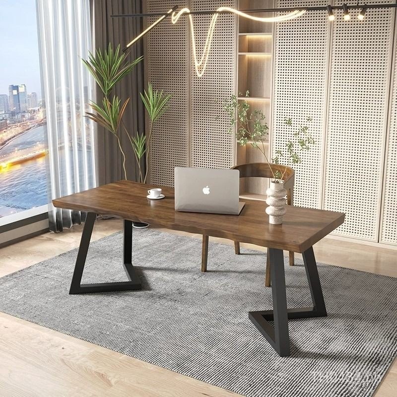 Modern Computer Desk Solid Wood Desktop Table Home Desk Work Desk ...