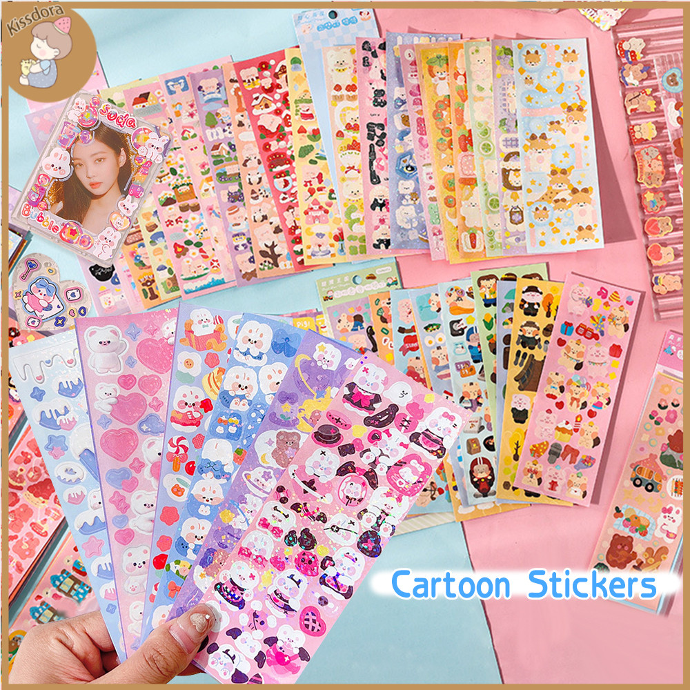 Kissdora Cartoon Guka Stickers Diy Handbook Stickers 20/50/100Pcs ...