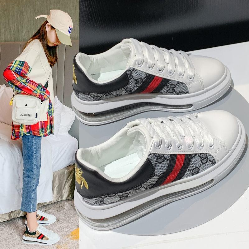JA6 New Style Casual Mcqueen White Shoes Ladies Spring Autumn All-Match ...