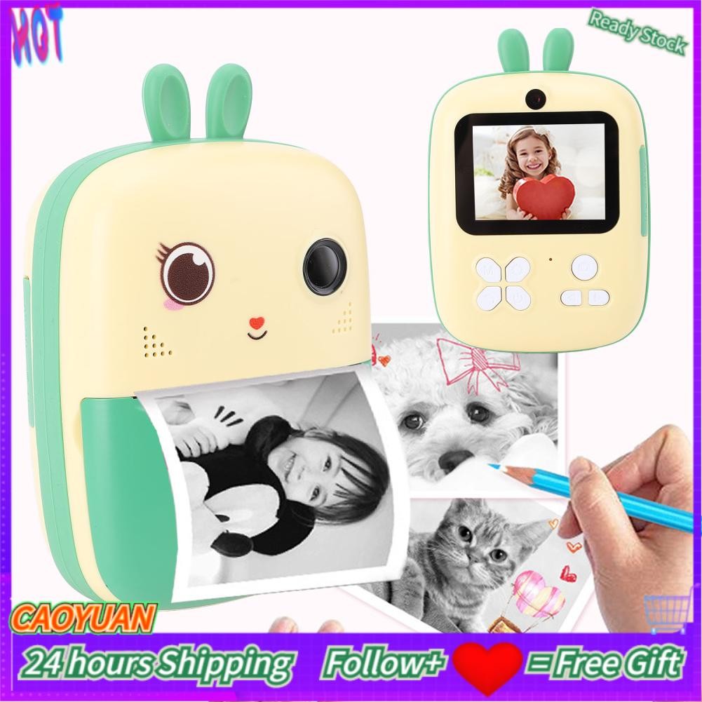 Caoyuanstore Instant Print Camera 1080P 80MP HD Double Cameras with ...