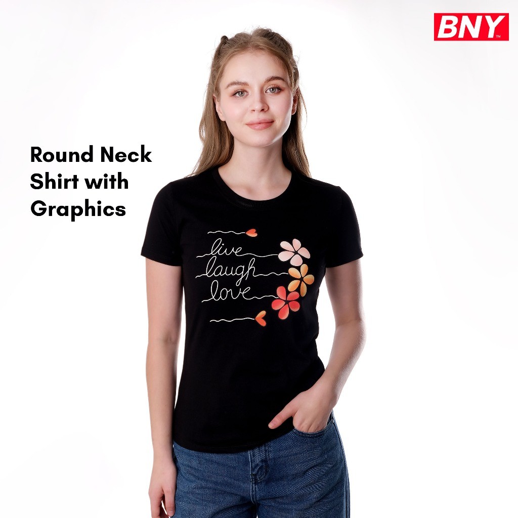 Arkus BNY Round Neck Shirt With Graphics Design (053) COD | Shopee ...