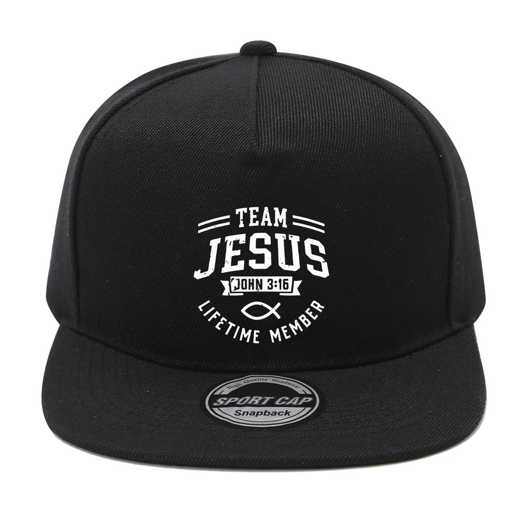Team Jesus baseball cap with adjustable breathable snap button city ...