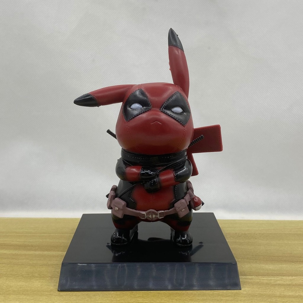 Fulian Deadpool Pikachu Marvel Little Figure Pokemon COS Q Version ...