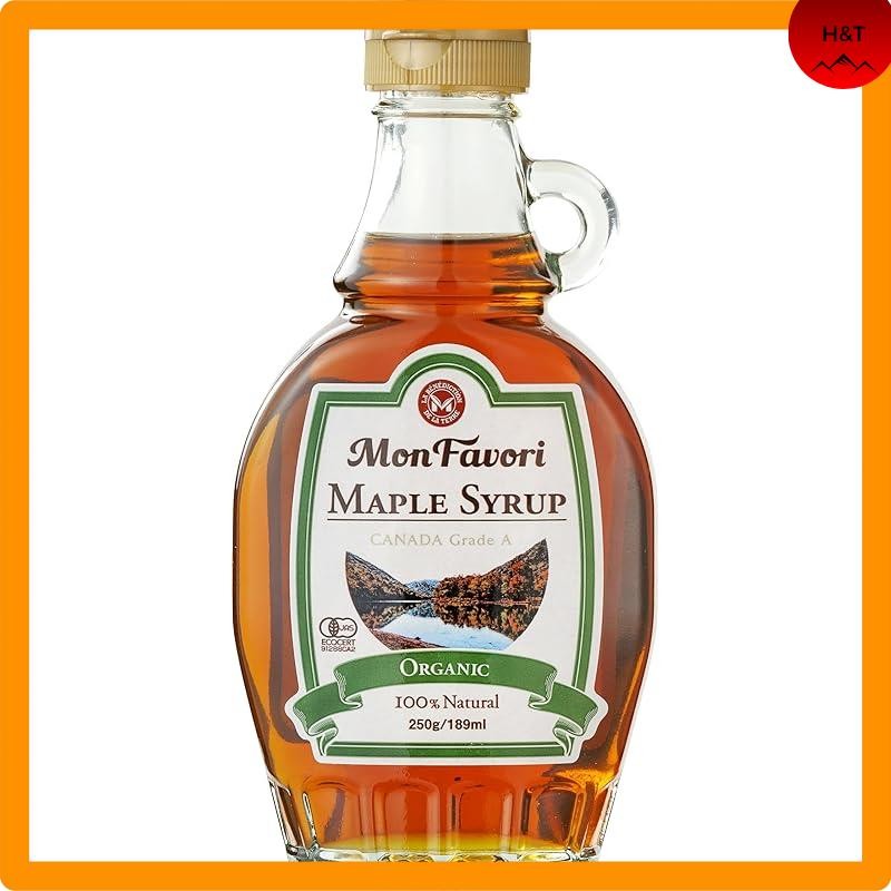 Mont-Favol Organic Maple Syrup 250g Bottle One-Touch Cap [Organic JAS ...