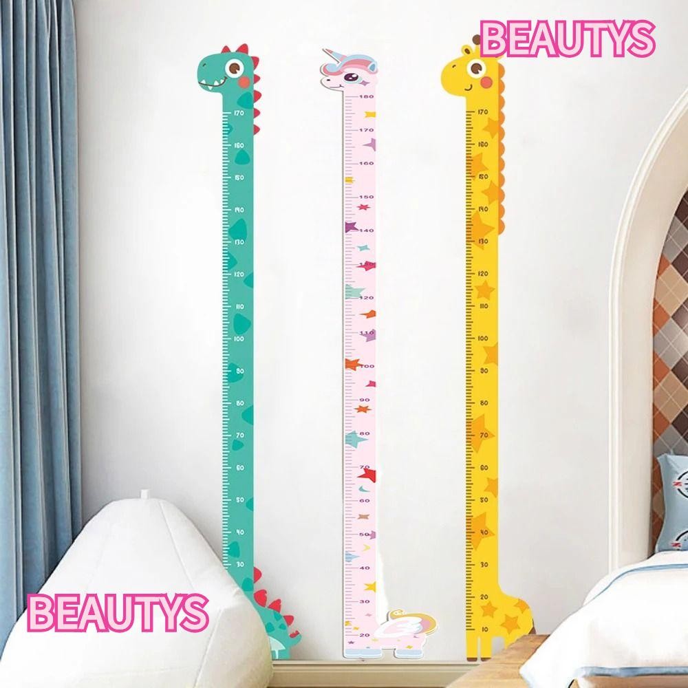 BS Height Sticker, Unicorn Dinosaur Giraffe Waterproof Height Measuring ...