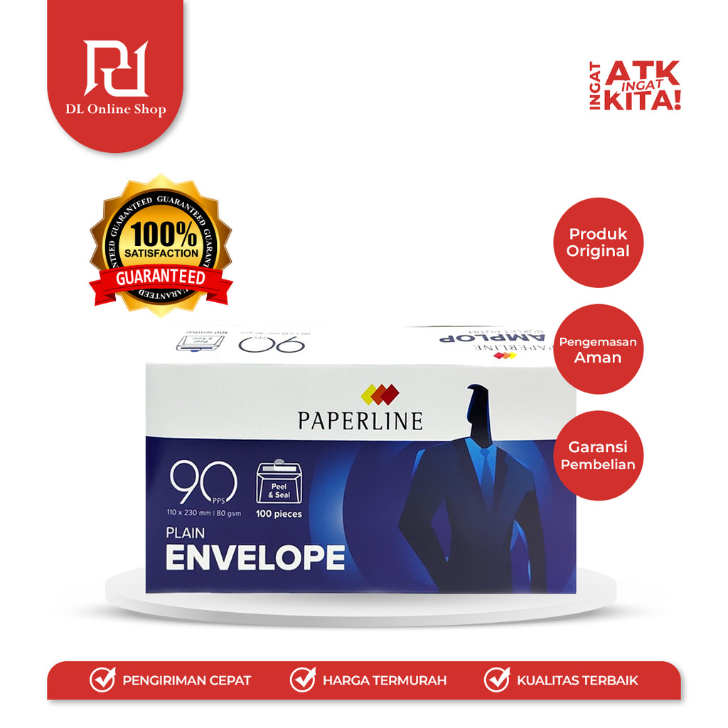 PUTIH PAPERLINE WHITE ENVELOPE NO.90 (1PACK) | Shopee Philippines