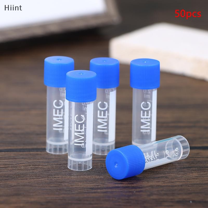 Hiint 50Pcs 1.8ml(2ml) Plastic Graduated Cryovial Plastic Test Tube ...