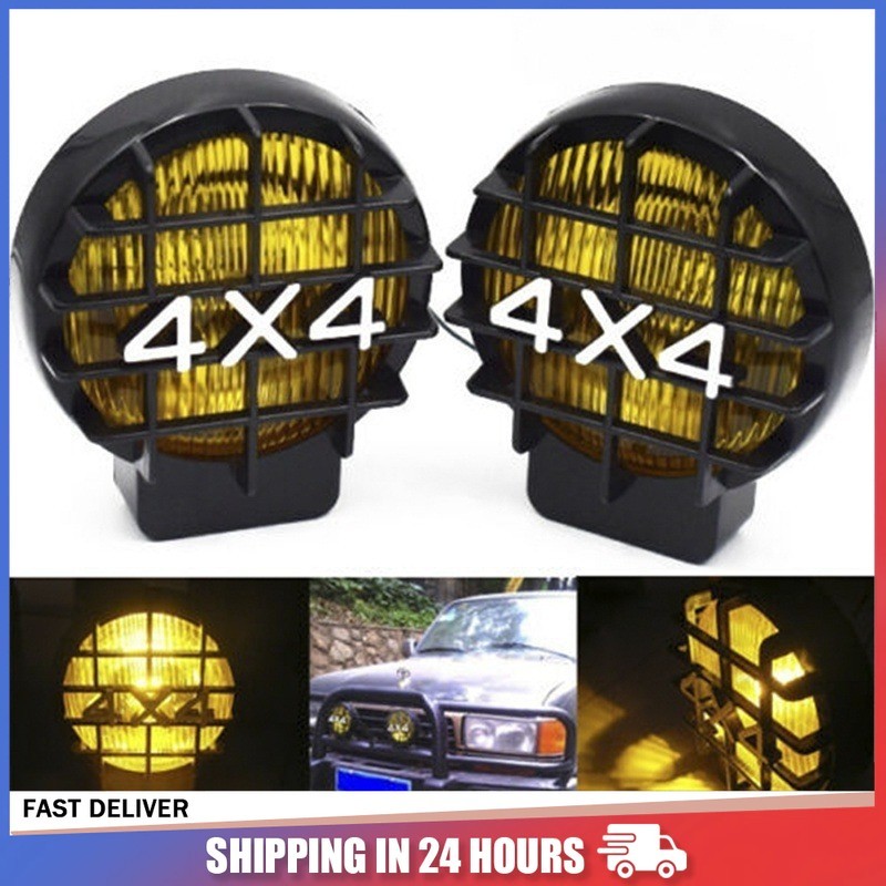 [Fast Shipping] 4X4 Halogen lamps Round Off Road Driving Halogen Fog ...