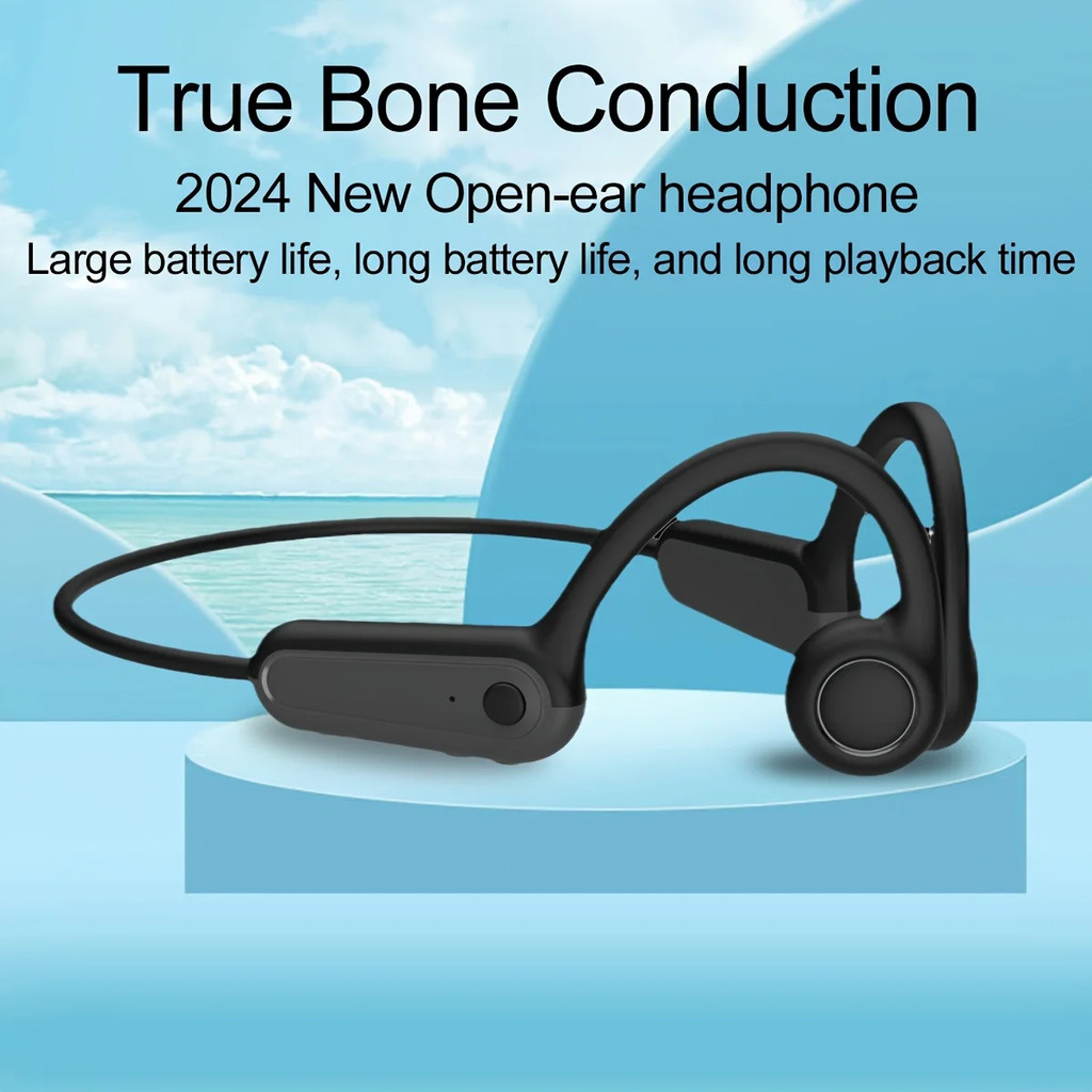Bone Conduction Headphones Open Ear True Wireless Sports Earphones With ...