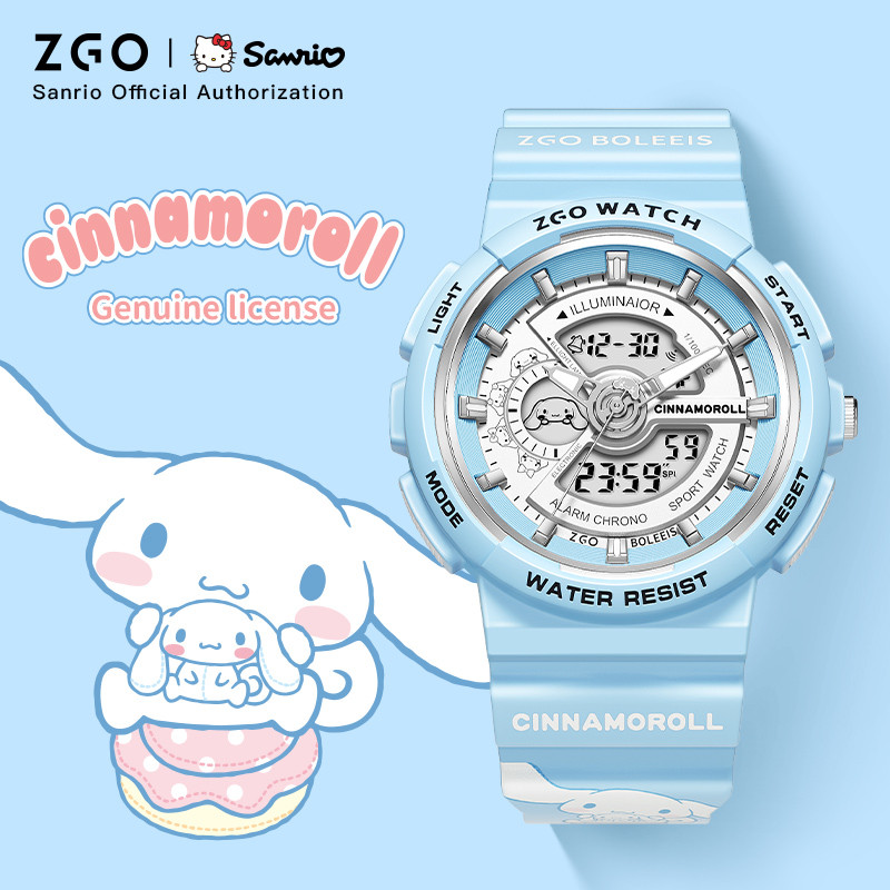 ZGOX Sanrio Cinnamoroll Children's Watch For Girls. Waterproof Digital ...