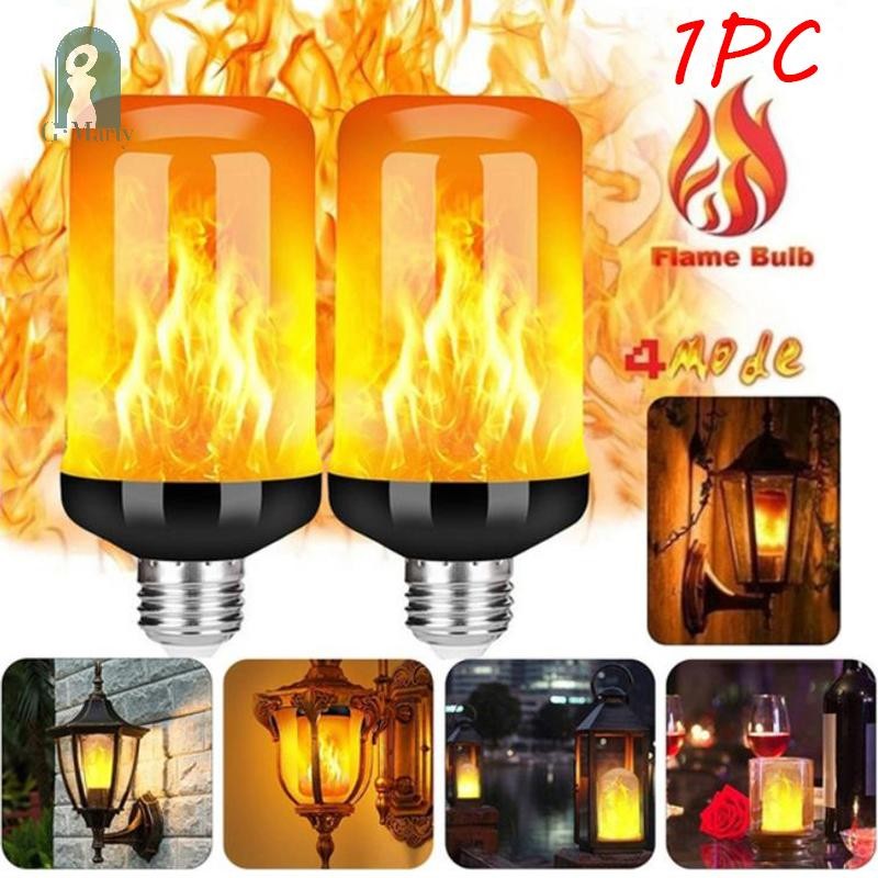 GMARTY 1Pc LED Flame Effect Fire Light Bulb E27 Simulated Nature Flicker Lamp Decor GGB | Shopee ...