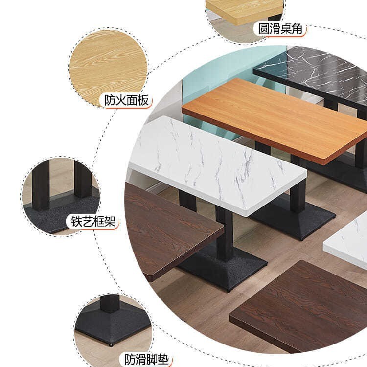 Fast Food Table and Chair Combination Milk Tea Shop Snack Shop Dessert ...