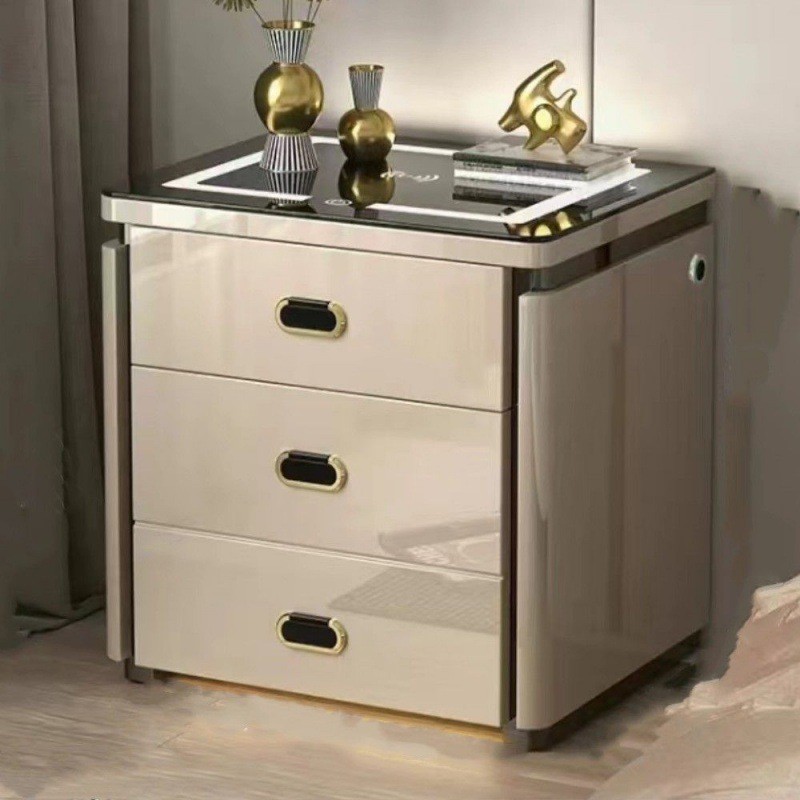 Smart Bedside Table Safe Integrated Simple Modern Wireless Charging ...