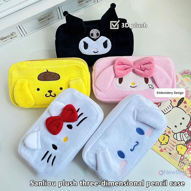 ONew Cartoon Sanrio Hello Kitty Kuromi Pochacco Melody Plush Student ...