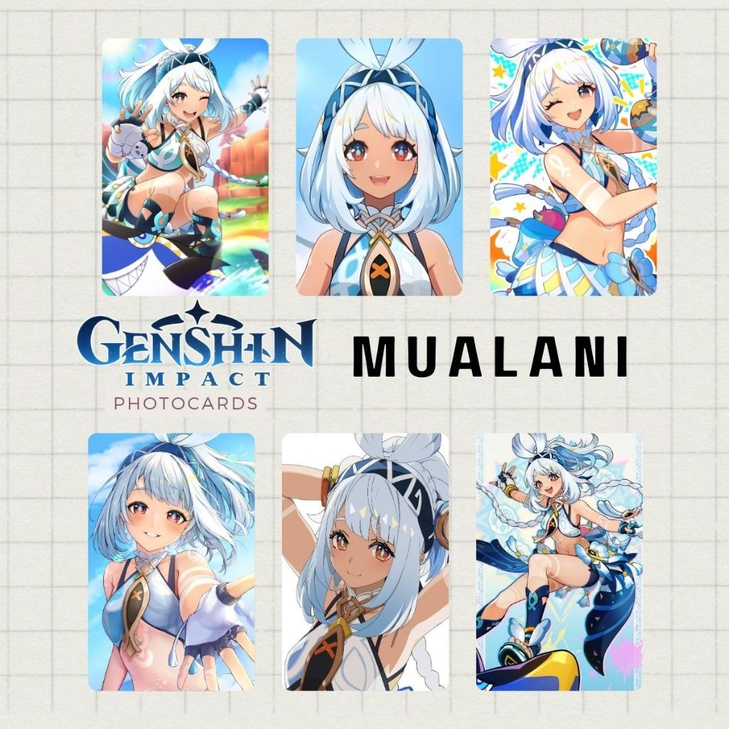 GLOSSY Card ️ Photocard Genshin Impact MAULANI - Manhwa Card - Scratch ...