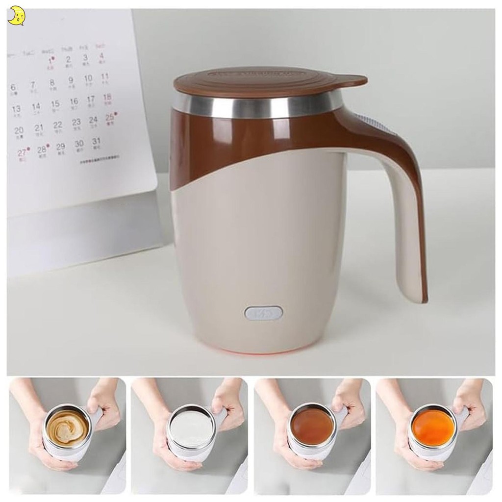 Auto Magnetic Coffee Stirrer Mug Electric Rotating Mug Stirring Cup ...