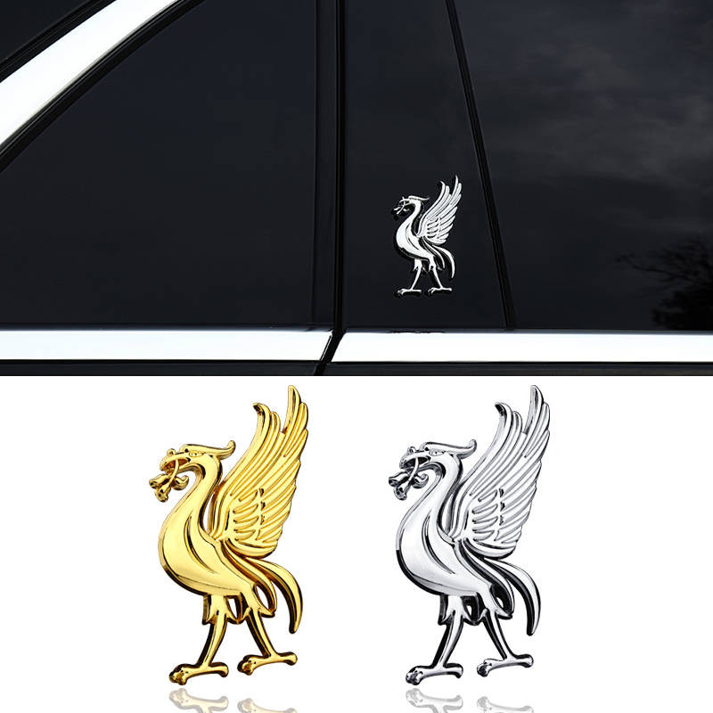 Red Army Liverpool Team Logo Liverbird Metal Bumper Stickers Phoenix 3D ...