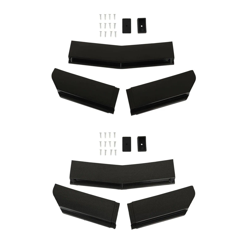 Front Bumper Spoiler Splitter 110 to 140cm Universal Car Lip Body Kit ...