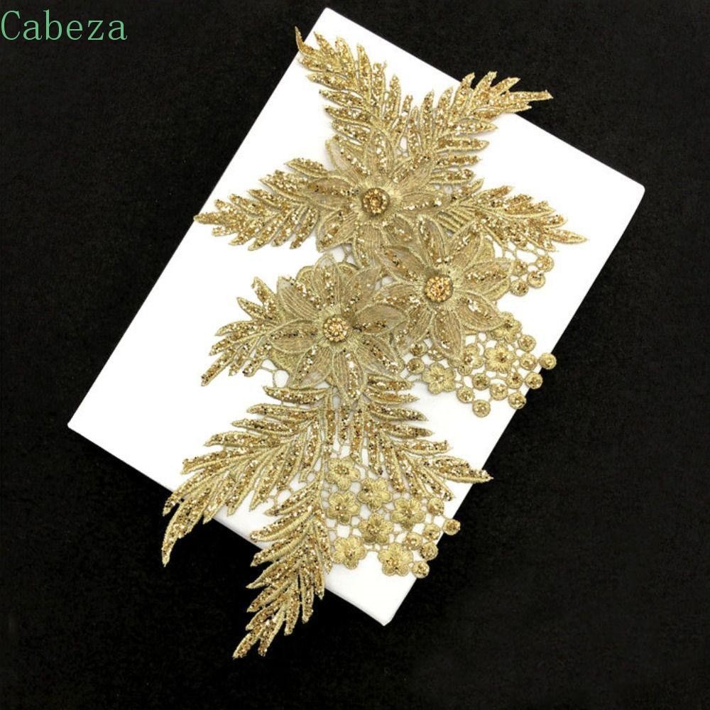 CABEZA Flower Applique, Handmade Rhinestone Cloth Patch, Clothes ...