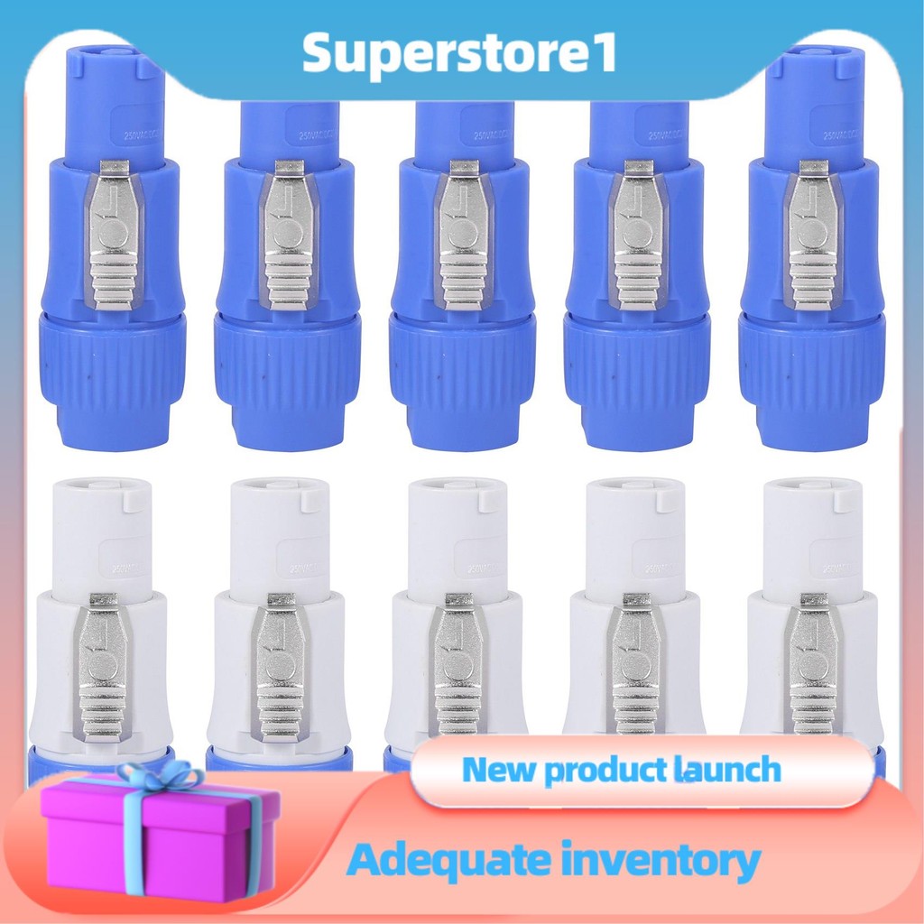 10Pcs/Lot Nac3Fca Speakon Plug 3 Pin Male Powercon Connector 20A 250V ...