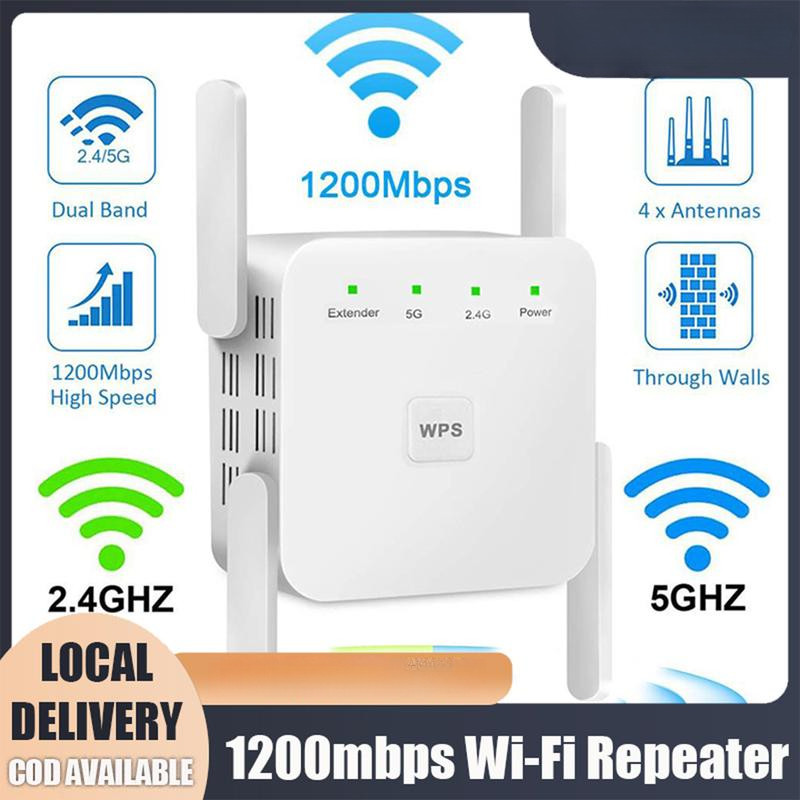 Wifi Extender 5g WiFi Repeater 5G Dual Band WiFi Range Extender ...