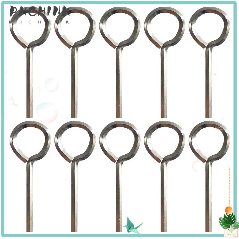 CHINK 10 Pcs Hex Key, Silver 1/8” Allen Wrench, Standard with Full Loop Solid Metal Door Key For ...