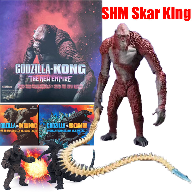 Godzilla Vs Kong: The New Empire SH Monsterarts Skar King SHM Godzilla Minus One Action Figure ...