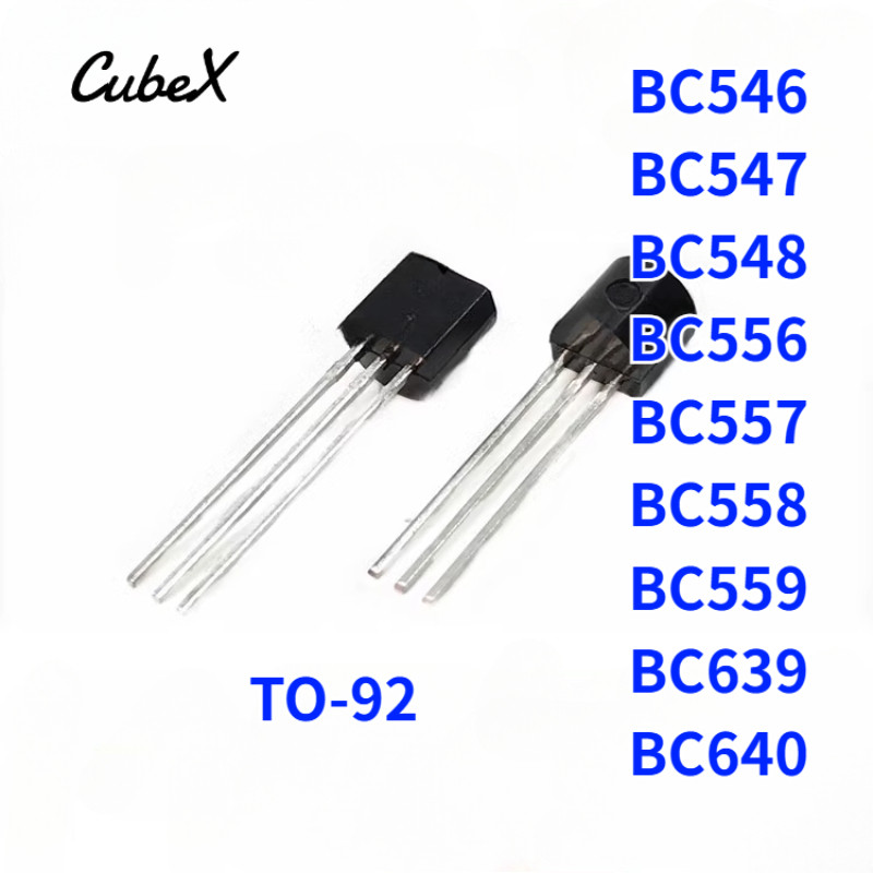 50Pcs Transistors BC546/BC547/BC548/BC556/BC557/BC558/BC559/BC639/BC640 ...