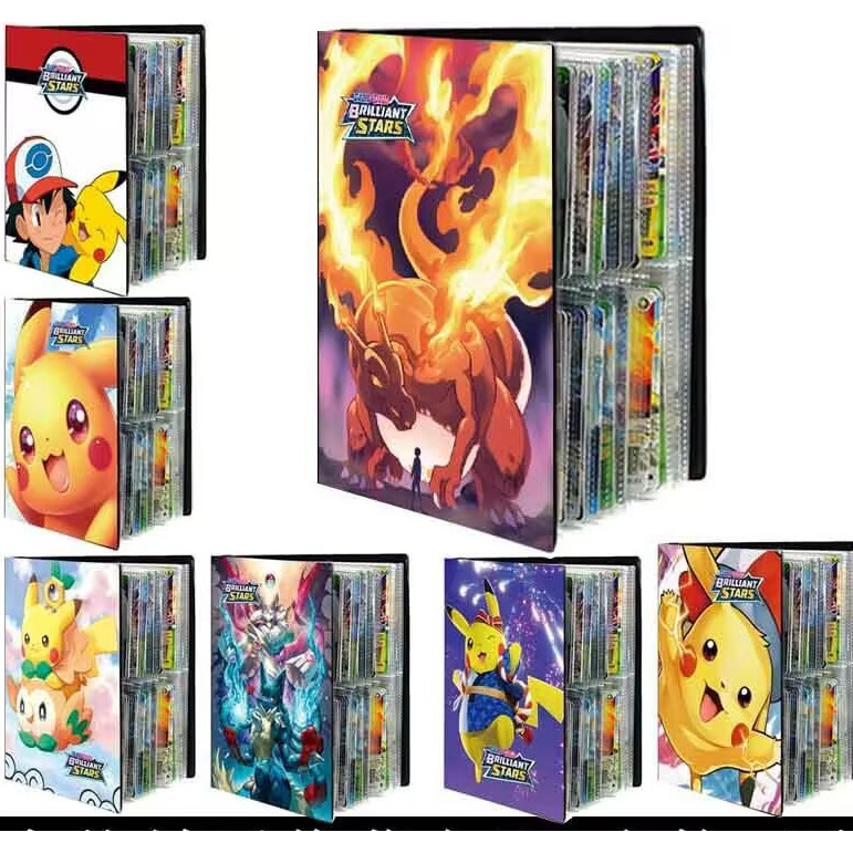 Pokémon Collection Card Clip Game Card Anime Card Storage Book Pikachu ...