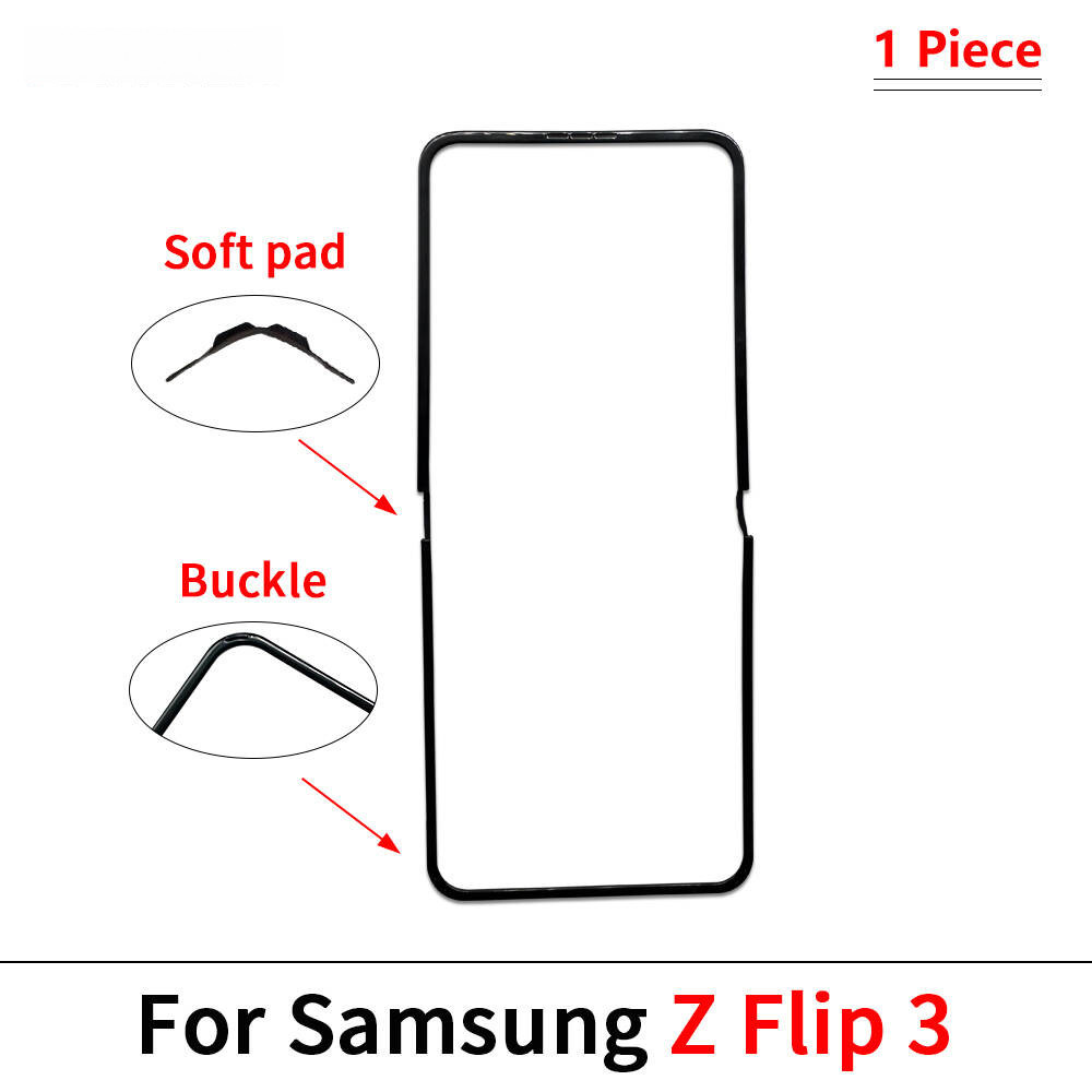 Front Bezel Faceplate For Samsung Z Flip 3 4 5 Middle Frame Plate ...