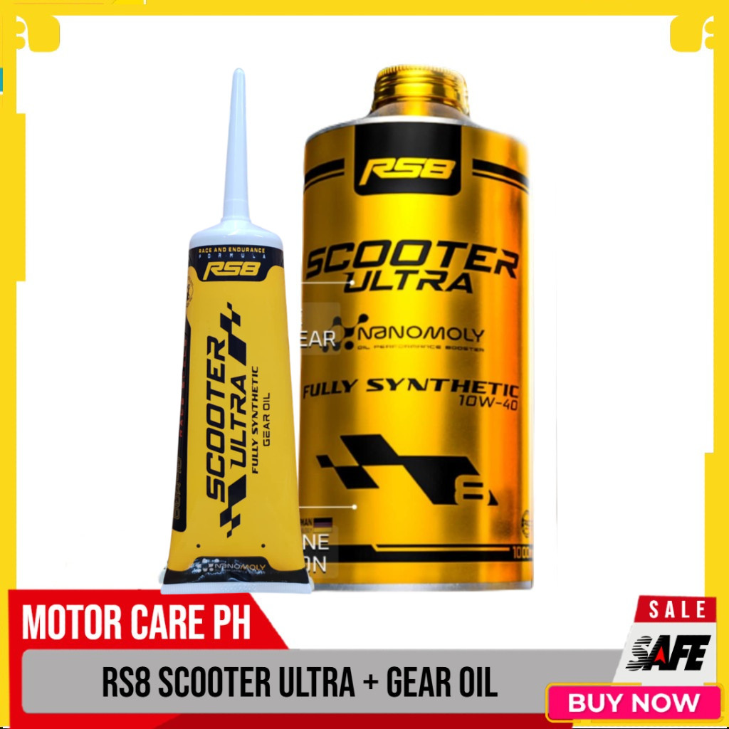 【DEAL】RS8 SCOOTER OIL [ULTRA / SCOOTER ECO] 10W-40 w/ FREE GEAR OIL ...