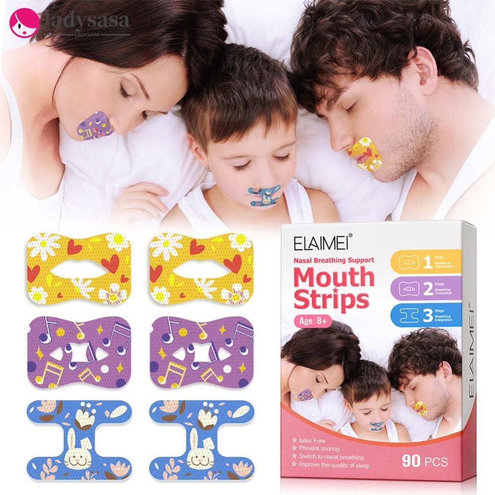 Ladysasa Children Adult Mouth Breathing Correction Stickers Anti-snoring Improving Mouth ...