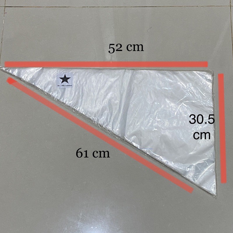 Large Jumbo Plastic Contong contains 40 Sheets / Pipping Bag / Large ...