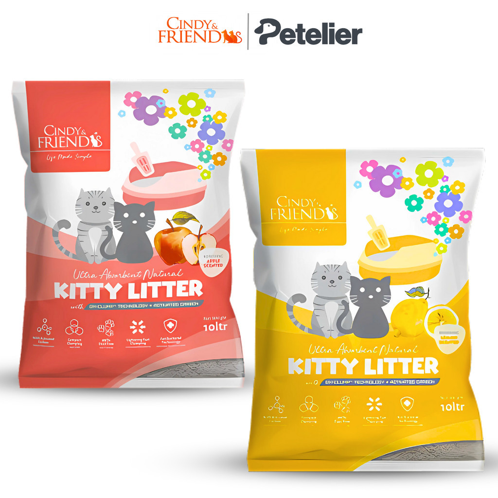Cindy & Friends Ultra Absorbent Natural Kitty Litter 10L | Shopee ...