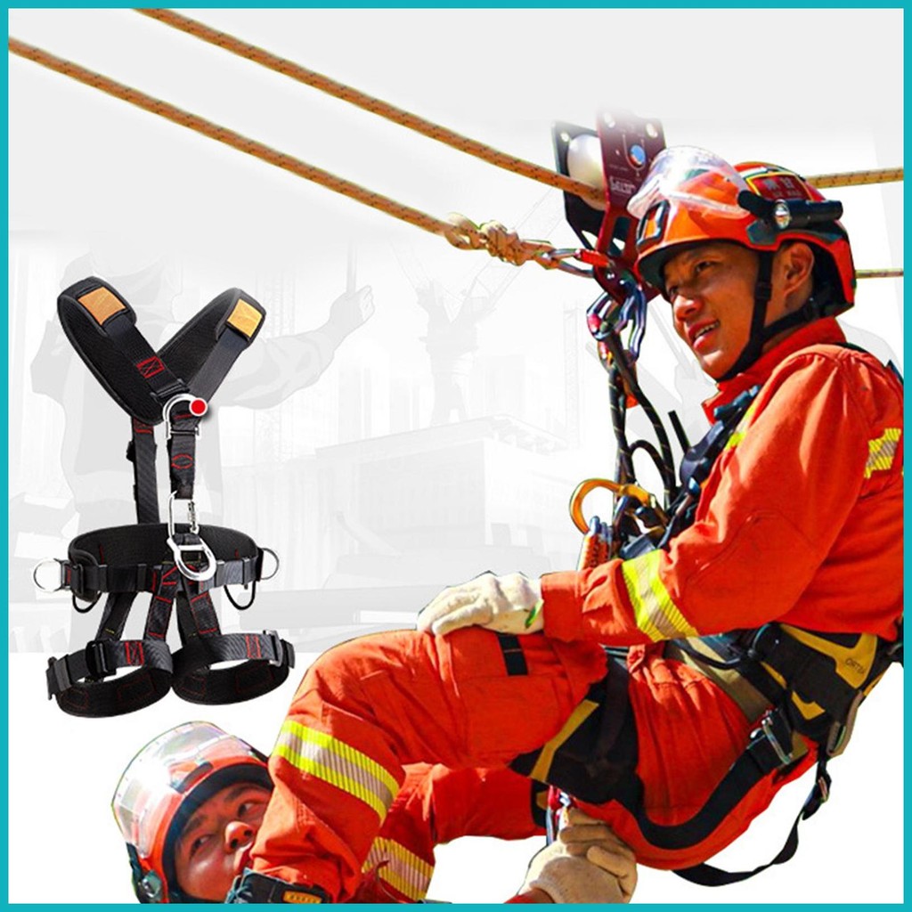 Safety Harness Fall Protection Kit Adjustable Rock Climbing Harness ...