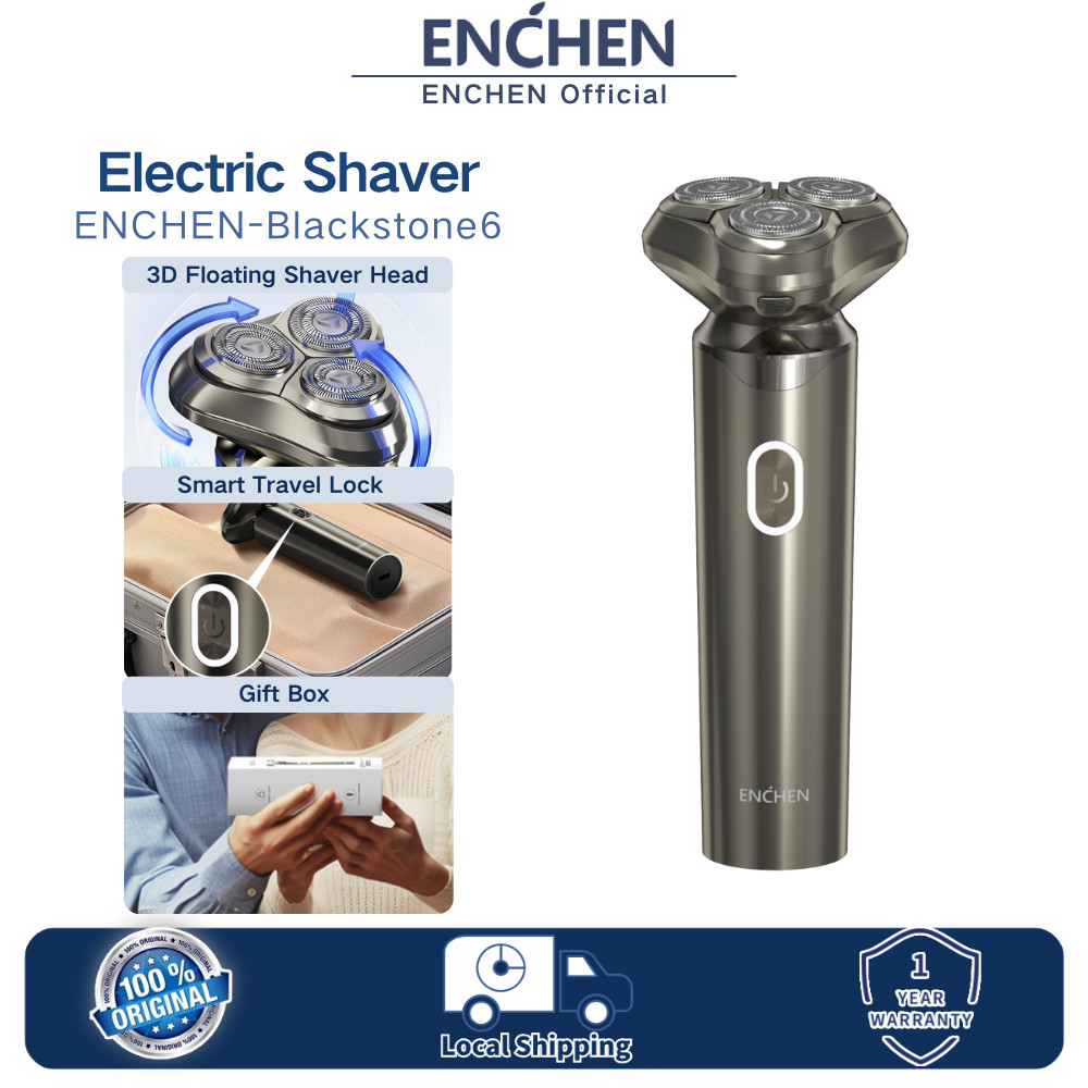 Enchen Electric Shaver Blackstone 6 Men 3D Floating Shaver Head ...