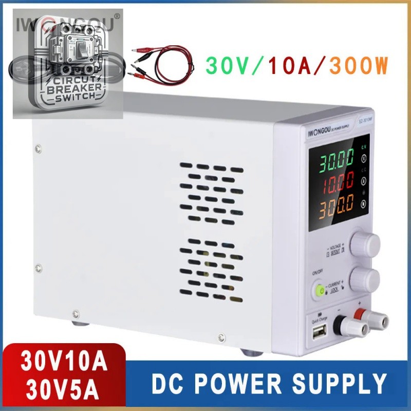 IWONGOU Bench Power Supply 30v 10a DC Power Source for Phone Repair ...